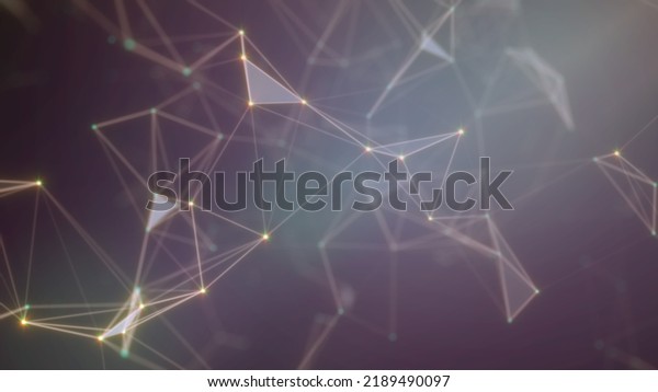Molecule Structure Chemistrytechnological Background Polygons ...