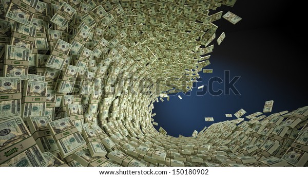 Money Wave Stock Illustration 150180902