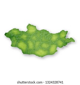 Mongolia Map Frame Icon Stock Illustration 1324328741 | Shutterstock