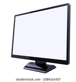 Monitor Computer Lcd Tv Screen Blank Stock Illustration 1084161437 ...