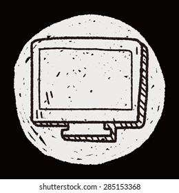 Monitor Doodle Stock Illustration 285153368 | Shutterstock