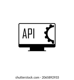 Monitor Gear Api Icon Set Stock Illustration 2065892933 | Shutterstock