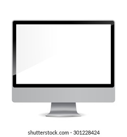 Monitor Shadow On Gray Background Illustration Stock Illustration ...