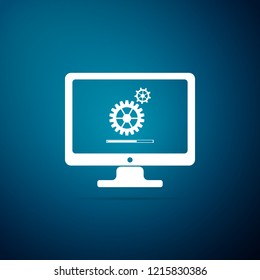 Monitor Update Process Gearbox Progress Loading Stock Illustration ...