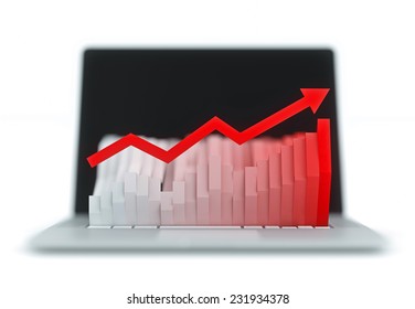 Laptop Image Radiator Diagram On Monitor Stock Photo 688082620 ...