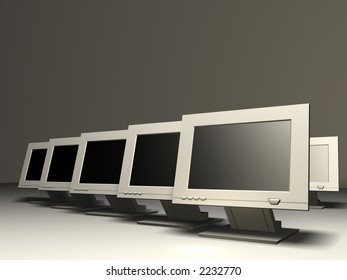 Monitors 3d Render Stock Illustration 2232770 | Shutterstock