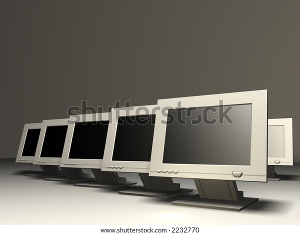 Monitors 3d Render Stock Illustration 2232770 | Shutterstock