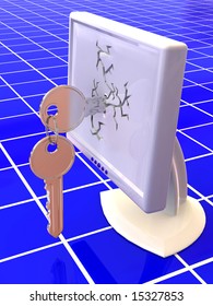 Monitors Keys 3d Stock Illustration 15327853 | Shutterstock