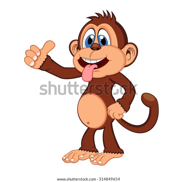 Monkey Thumb Cartoon Stock Illustration 314849654 | Shutterstock