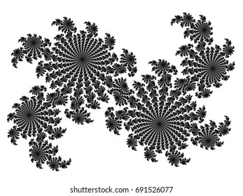 Monochrome Black White Graphics Pattern Created Stock Illustration ...