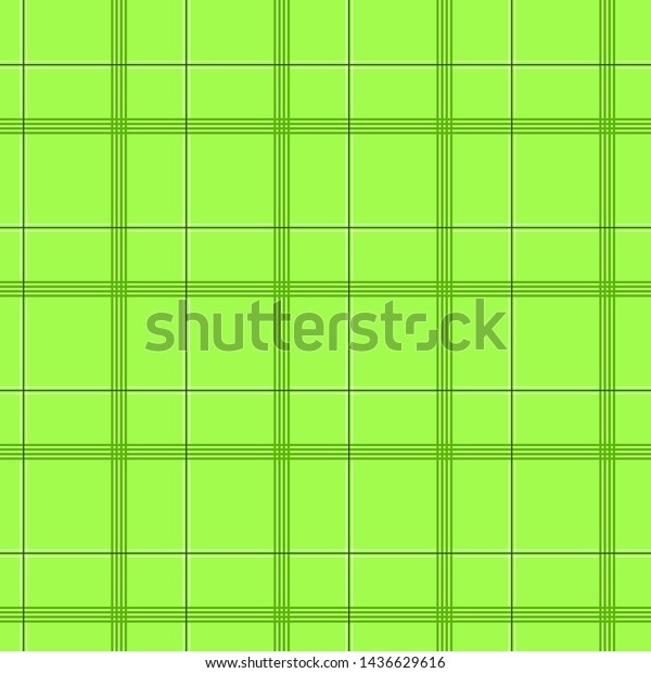 Monochrome Green Check Pattern Seamless Stock Illustration 1436629616 ...