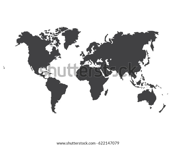 Monochrome Worldmap Template Website Design Cover Stock Illustration ...