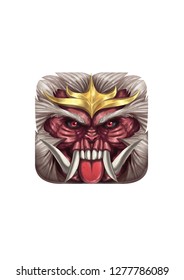 Monster Monkey Thumbnail Stock Illustration 1277786089 | Shutterstock