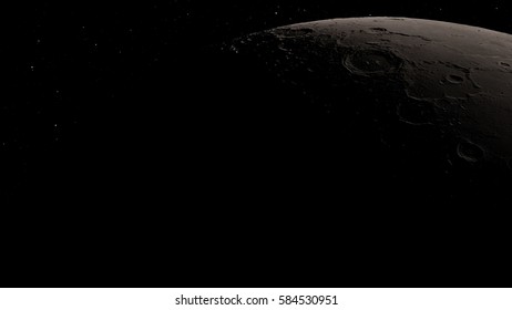 Moon Craters 3d Illustration Elements This Stock Illustration 584530951 ...
