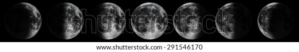 Moon Phases Set Phases Moon Set Stock Illustration 291546170 | Shutterstock