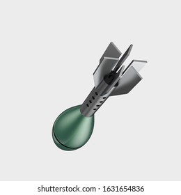 Mortar Rocket Explosive 3d Rendering Illustration Stock Illustration ...