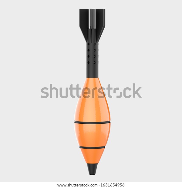 Mortar Rocket Explosive 3d Rendering Illustration Stock Illustration ...