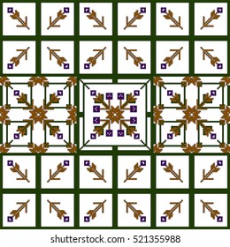 Mosaic Seamless Pattern Raster Copy Image Stock Illustration 521355988