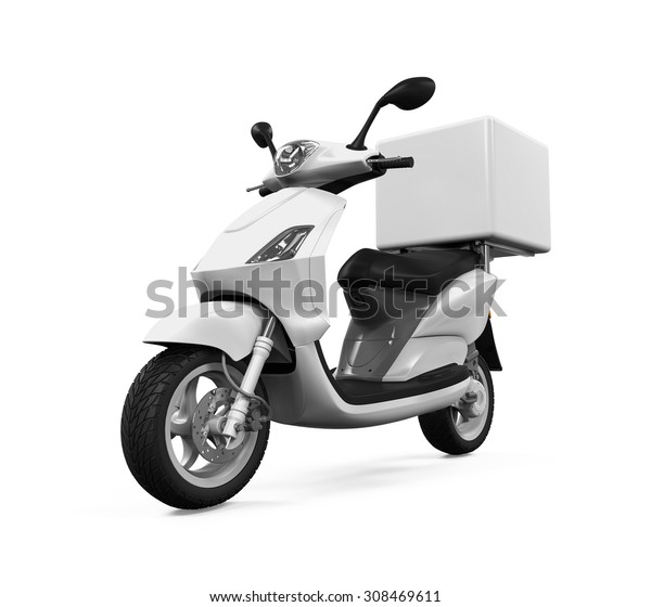 Motorcycle Delivery Box Stock Illustration 308469611