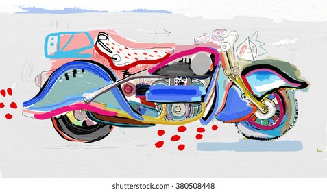 1,556 Motorcycle Graffiti Images, Stock Photos & Vectors | Shutterstock