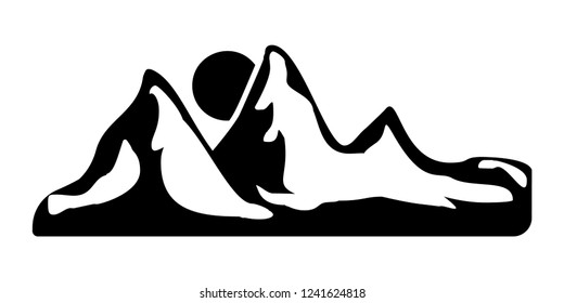 Mount Logo Design Stock Illustration 1241624818 | Shutterstock