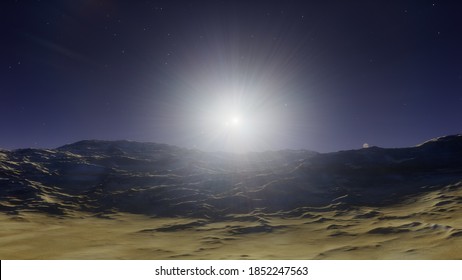 Mars View Phobos Moon Surface 3d Stock Illustration 1791048992 ...