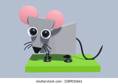 Mouse 3d Rendering Model Low Poly 스톡 일러스트 1589010658 | Shutterstock