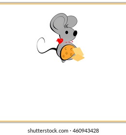 Mouse Cheese Crackers Stock Illustration 460943428 | Shutterstock