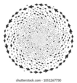Mouse Cursor Swirl Circle Object Twist Stock Illustration 1051267730 ...