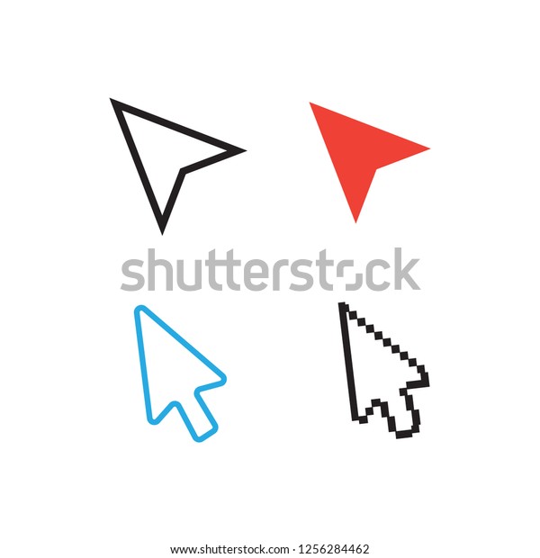 Mouse Cursors Computer Finger Pointers Mouse Stock Illustration ...