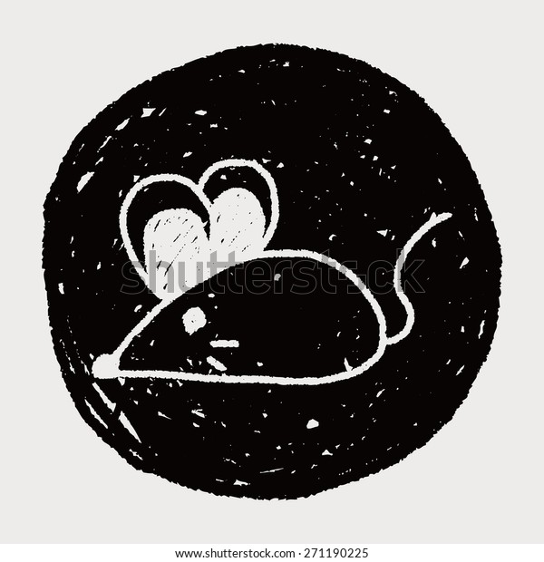 Mouse Doodle Drawing Stock Illustration 271190225 | Shutterstock