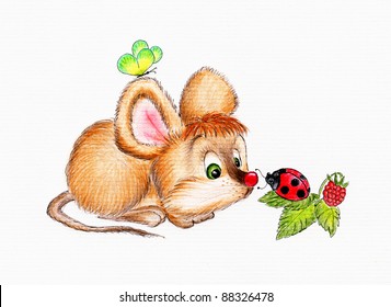 Mouse Ladybug Stock Illustration 88326478 | Shutterstock