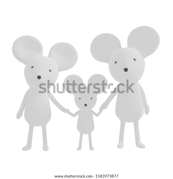 Mouse Parent Child 3dcg Stock Illustration 1583973877 | Shutterstock