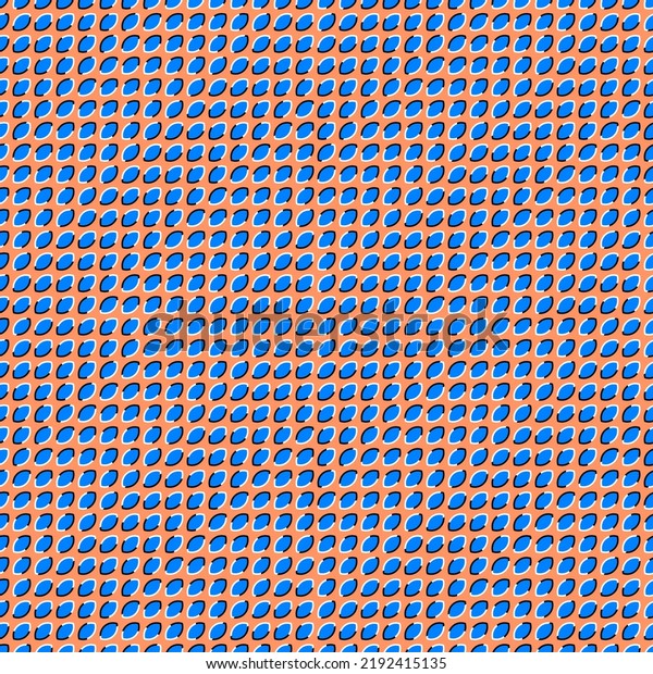 Movement Executed Optical Illusion Seamless Pattern Stock Illustration ...