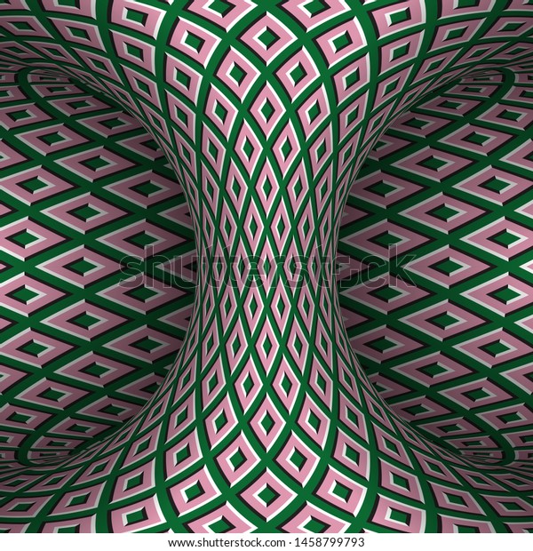 Moving Checkered Tornado Bitmap Optical Illusion Stock Illustration ...