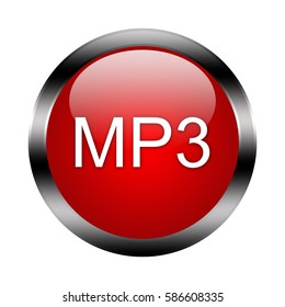 Mp3 Button Stock Vector (Royalty Free) 455741365
