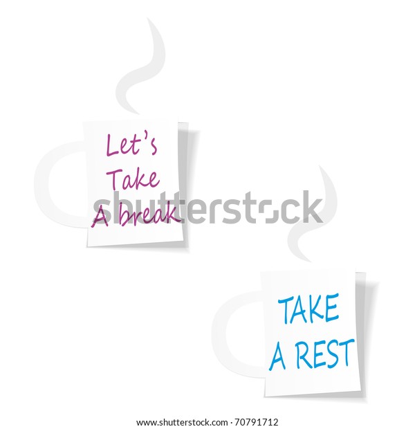 Mugs Slogans Calling Rest Vector Stock Illustration 70791712 | Shutterstock