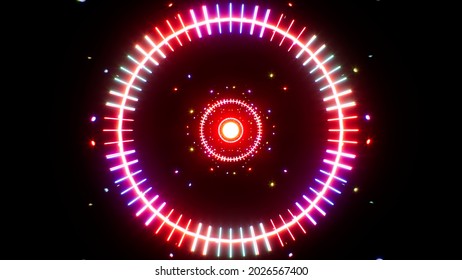 Multi Color Circle Shape Light Glitter Stock Illustration 2026567400 ...