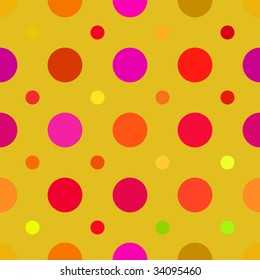Multi Colored Dots Pattern That Tiles Stock Illustration 34095460 ...