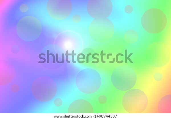Multi Colored Rainbow Background Decoration Blur Stock Illustration ...