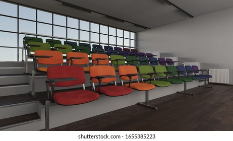 Modern Interior School Assembly Hall库存照片609104381 | Shutterstock