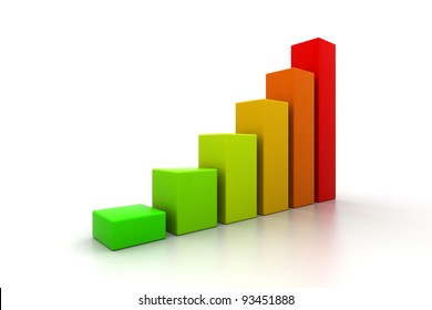Simple Coloured Diagram Height Stock Illustration 73166404
