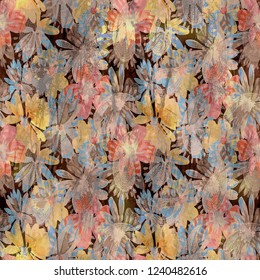 Multi Flowers Digital Background Stock Illustration 1240482616 ...
