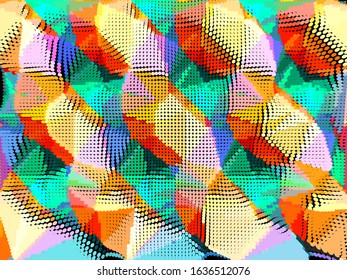 Abstract Multicolored Geometric Pattern Geometry Stock Stock Vector ...