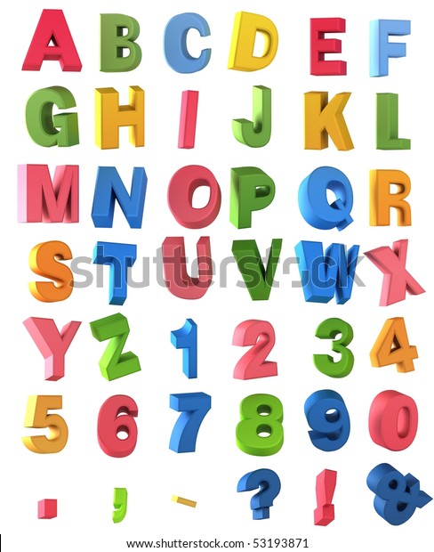 Multicolor Alphabet Stock Illustration 53193871