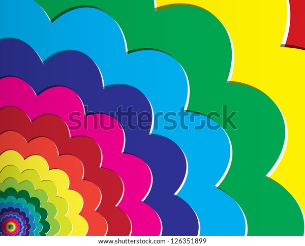 Multicolor Line Background Going Infinite Stock Illustration 126351899