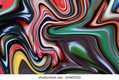 Multicolor Liquid Abstract Background Stock Illustration 655607632 ...