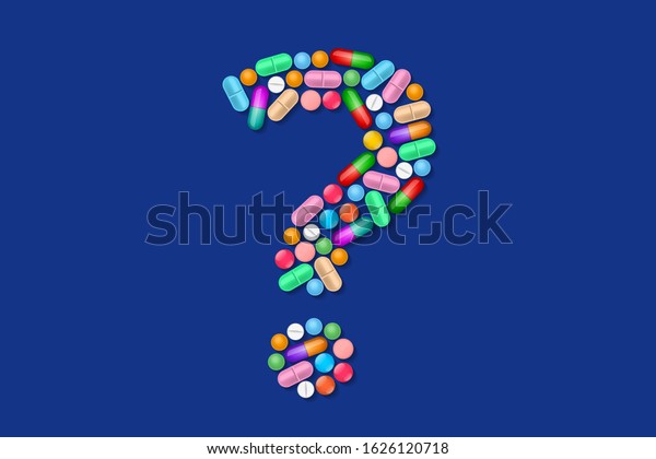 Multicolor Question Mark Made Many Various Stock Illustration ...