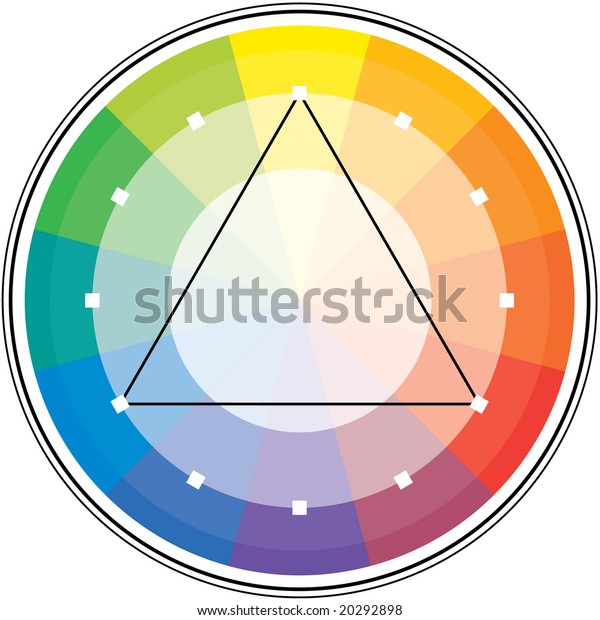 Multicolor Spectral Circle 12 Segments Triangle Stock Illustration 20292898