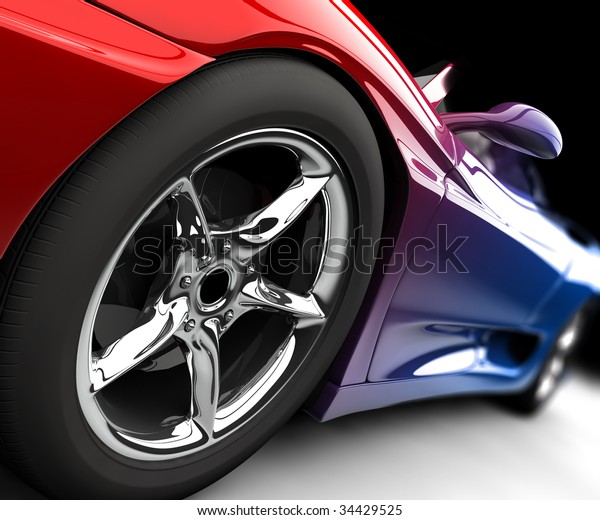 Multicolored Car Stock Illustration 34429525 | Shutterstock